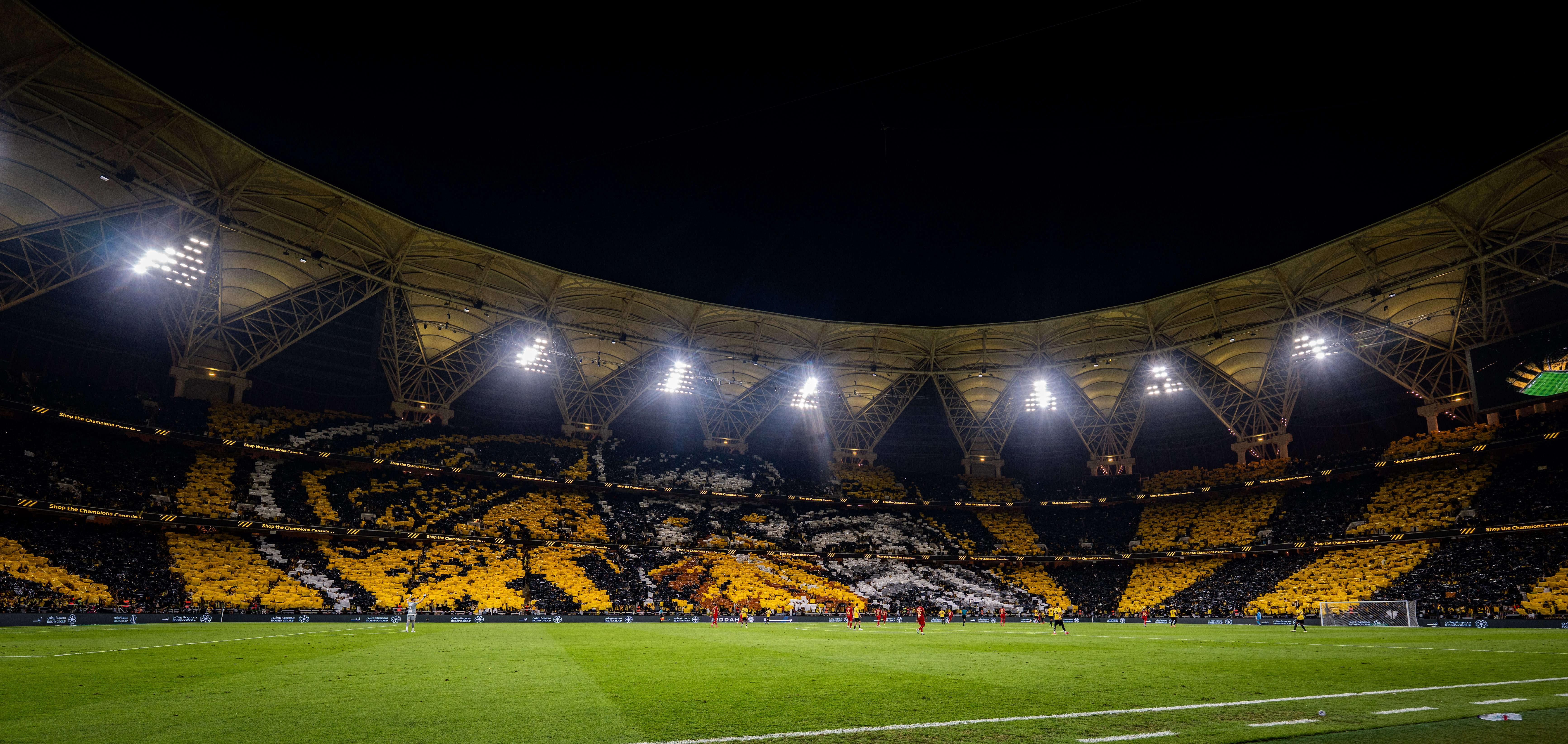 Al Ittihad's multiple tifos to celebrate RSL title are PEAK art!